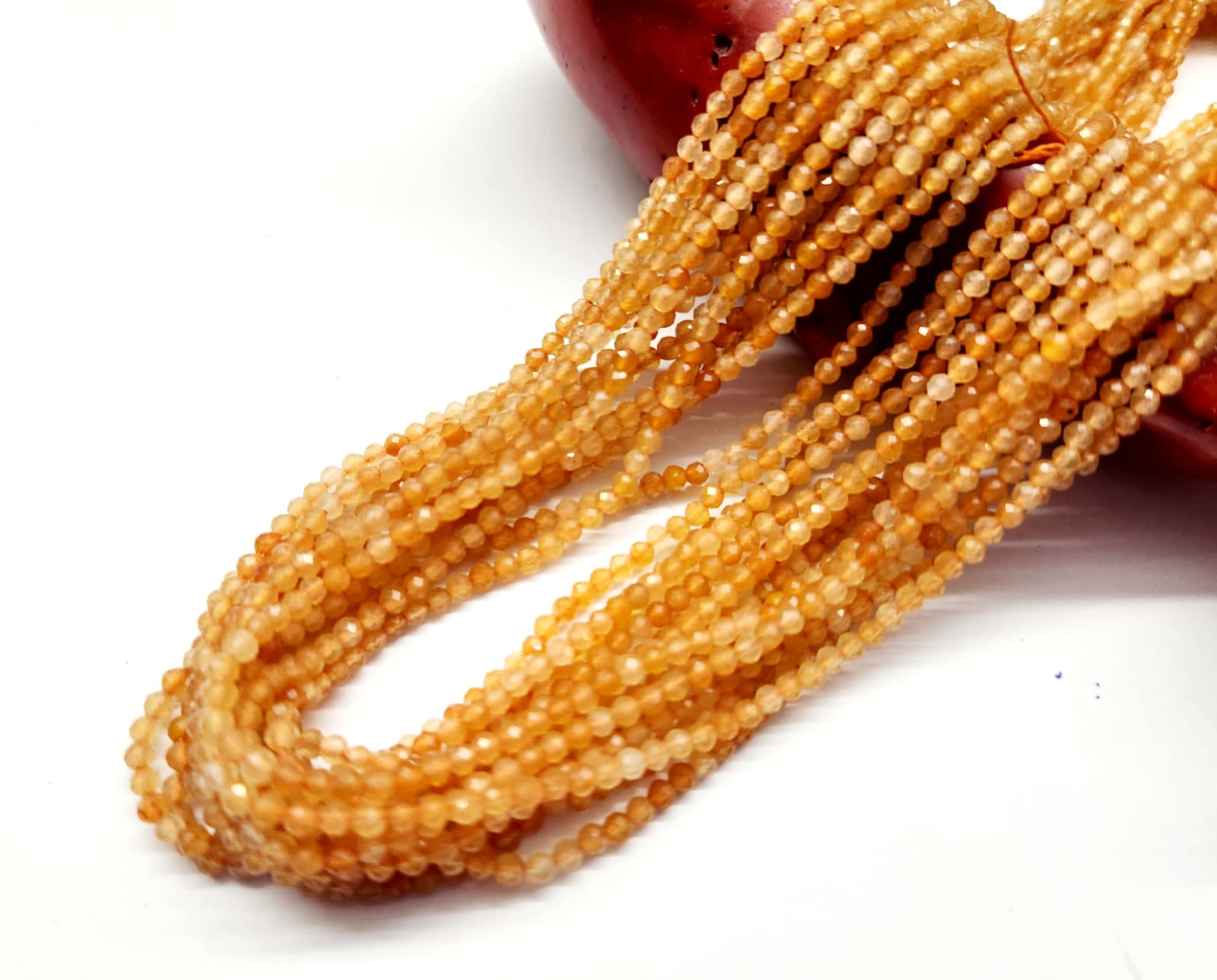 PIEDRAS NATURALES | MINI FACETADA | JADE NARANJA | 2.6MM – CrystalStone