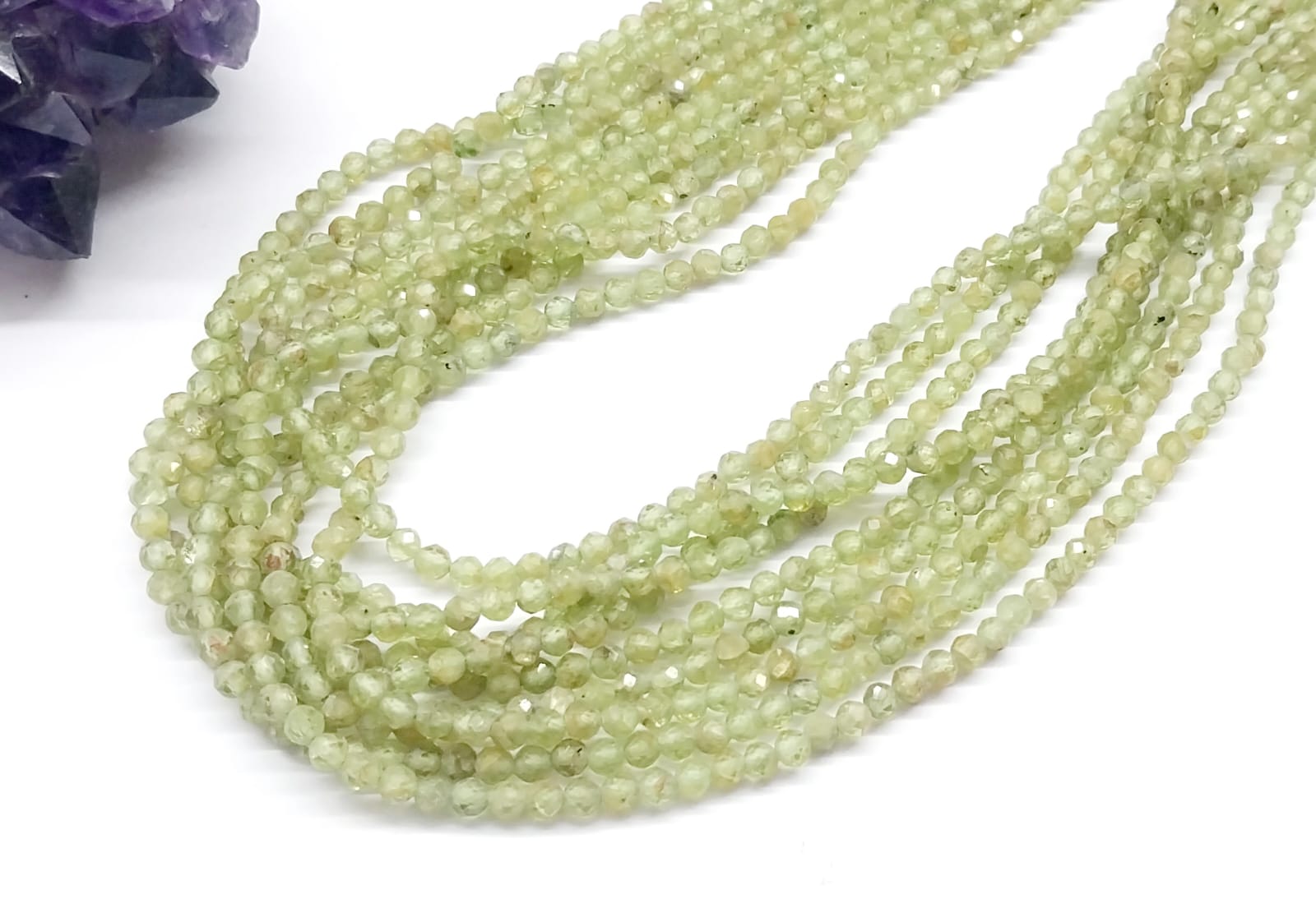 PIEDRAS NATURALES | MINI | GRANATE VERDE CLARO | 3MM – CrystalStone