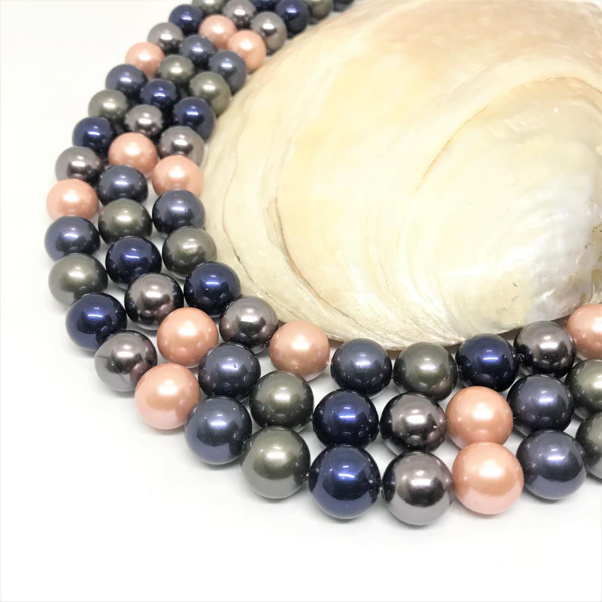 PERLA SHELL | 12MM | MIX AZUL Y ROSADO – CrystalStone