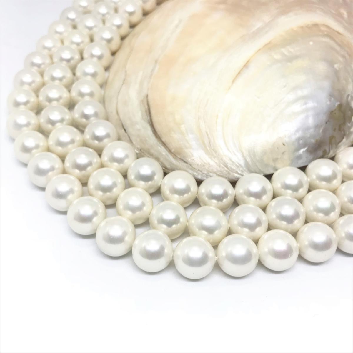 PERLA SHELL | 12MM | BLANCO – CrystalStone