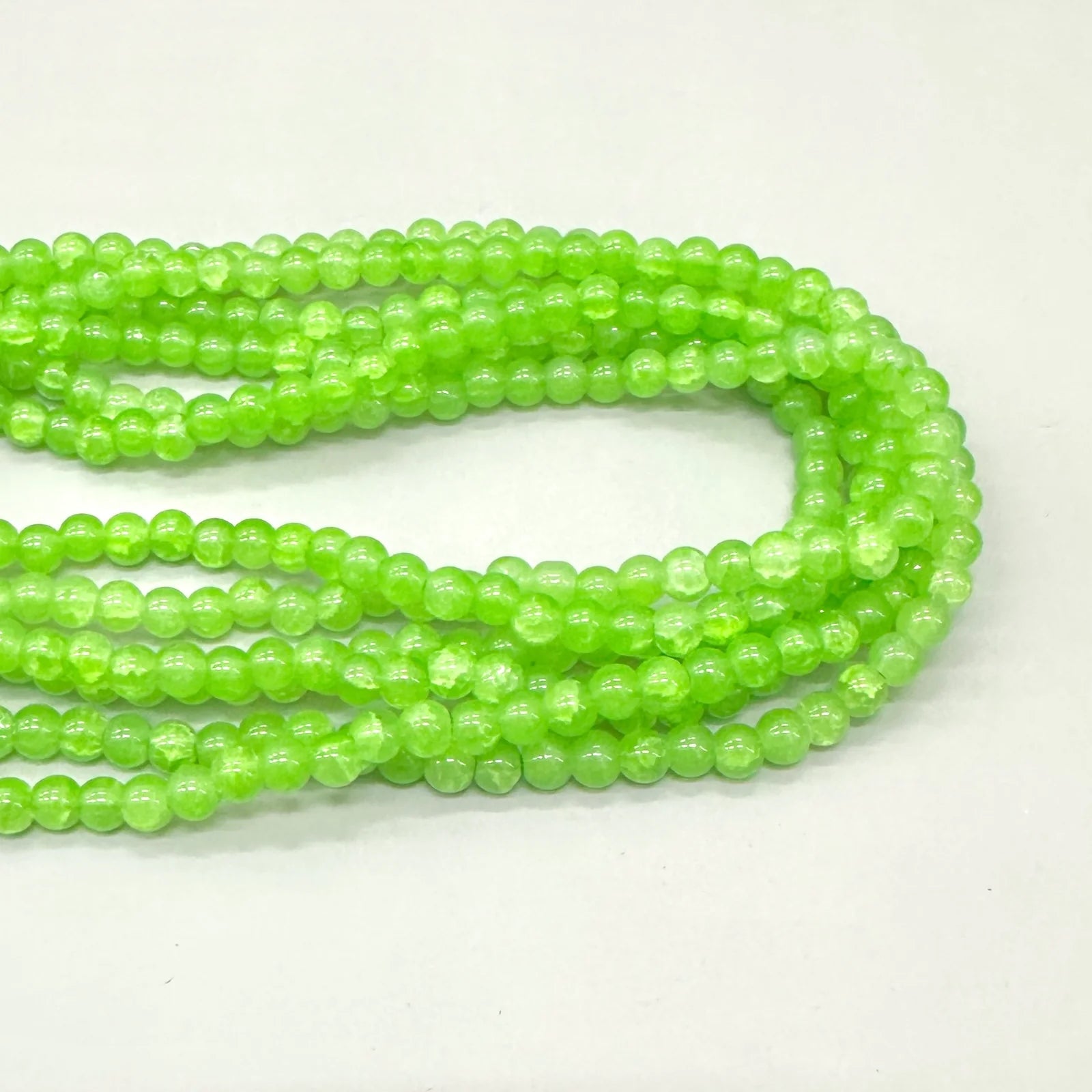 PERLA DE VIDRIO | 6MM | VERDE CLARO – CrystalStone