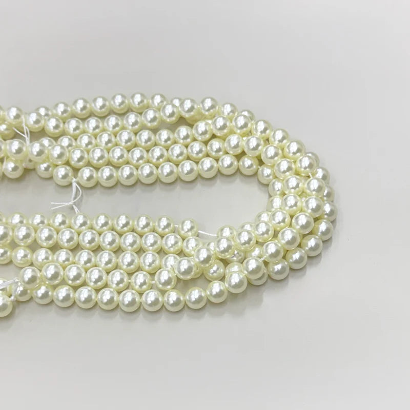 PERLA SHELL | 8MM | MANTEQUILLA – CrystalStone