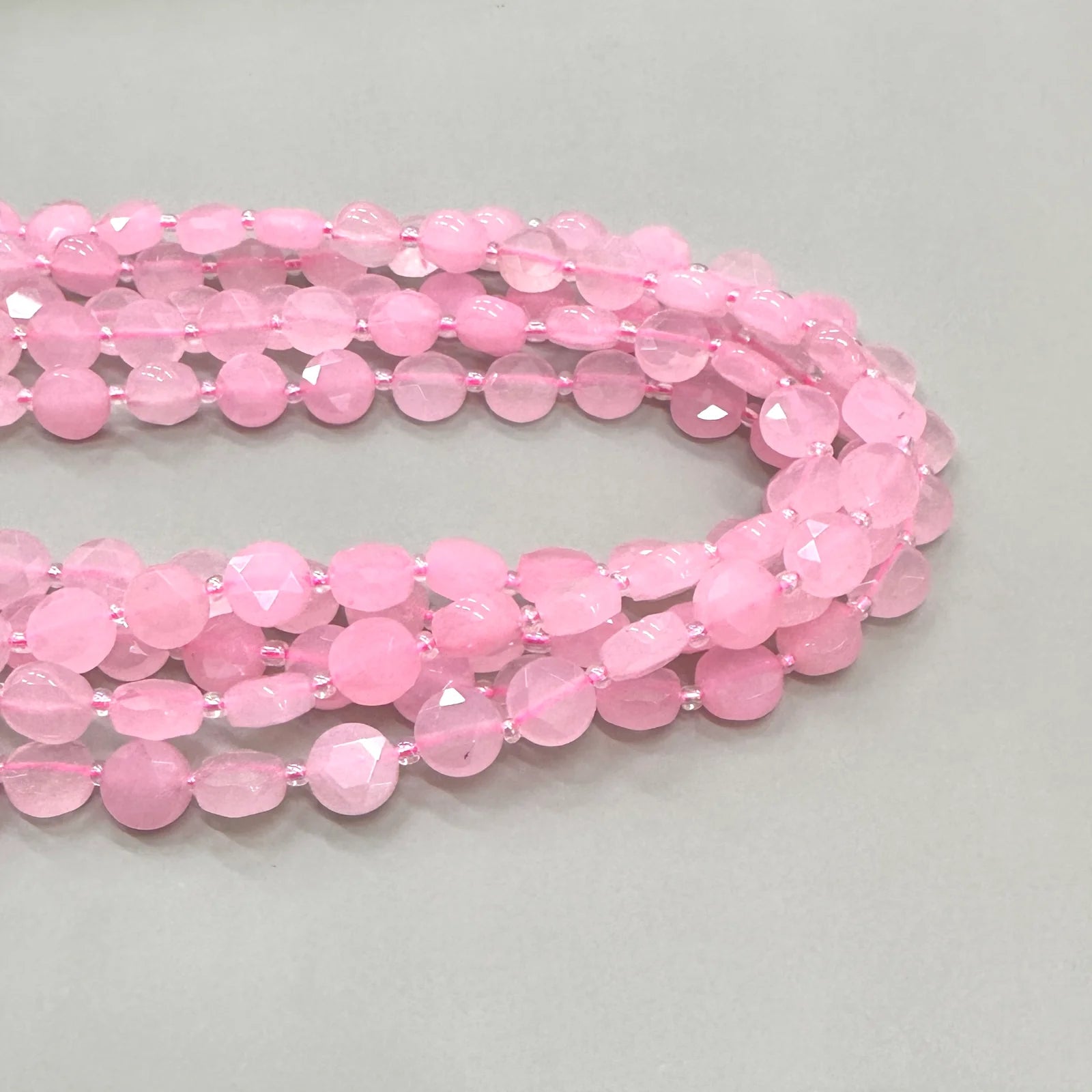 AGATA ROSADA | COIN FACETADO | 10MM – CrystalStone
