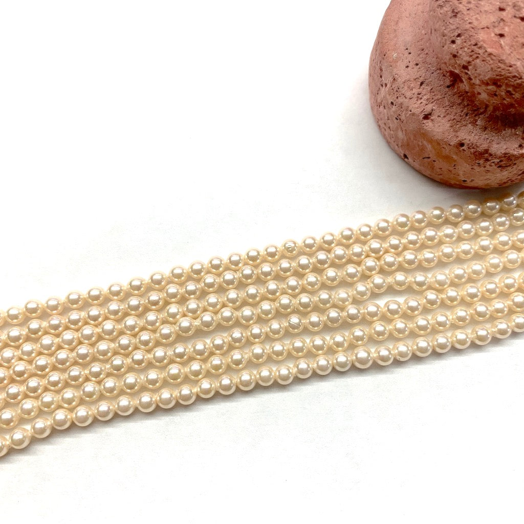 PERLA SHELL | 4MM | CREMA – CrystalStone
