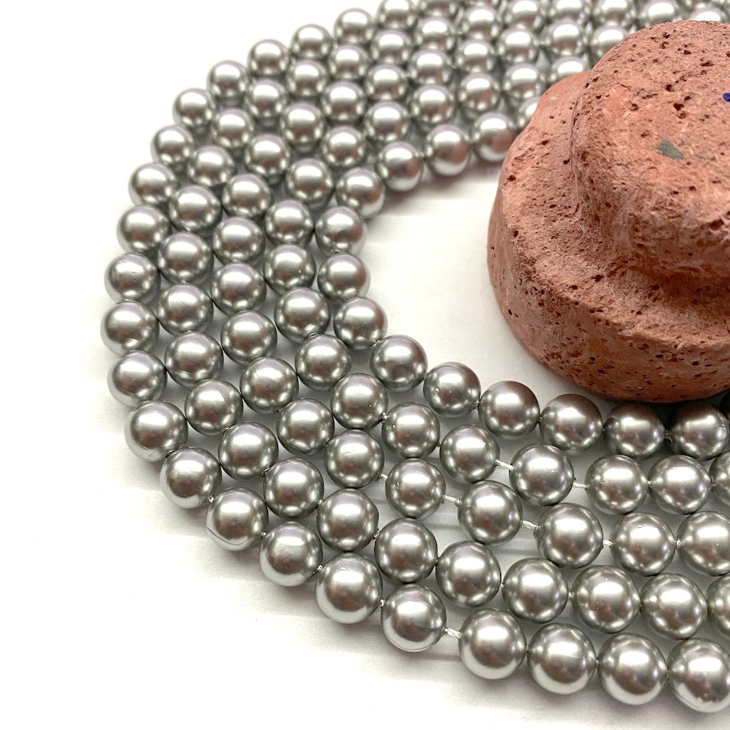 PERLA SHELL | 8MM | GRIS CLARO – CrystalStone