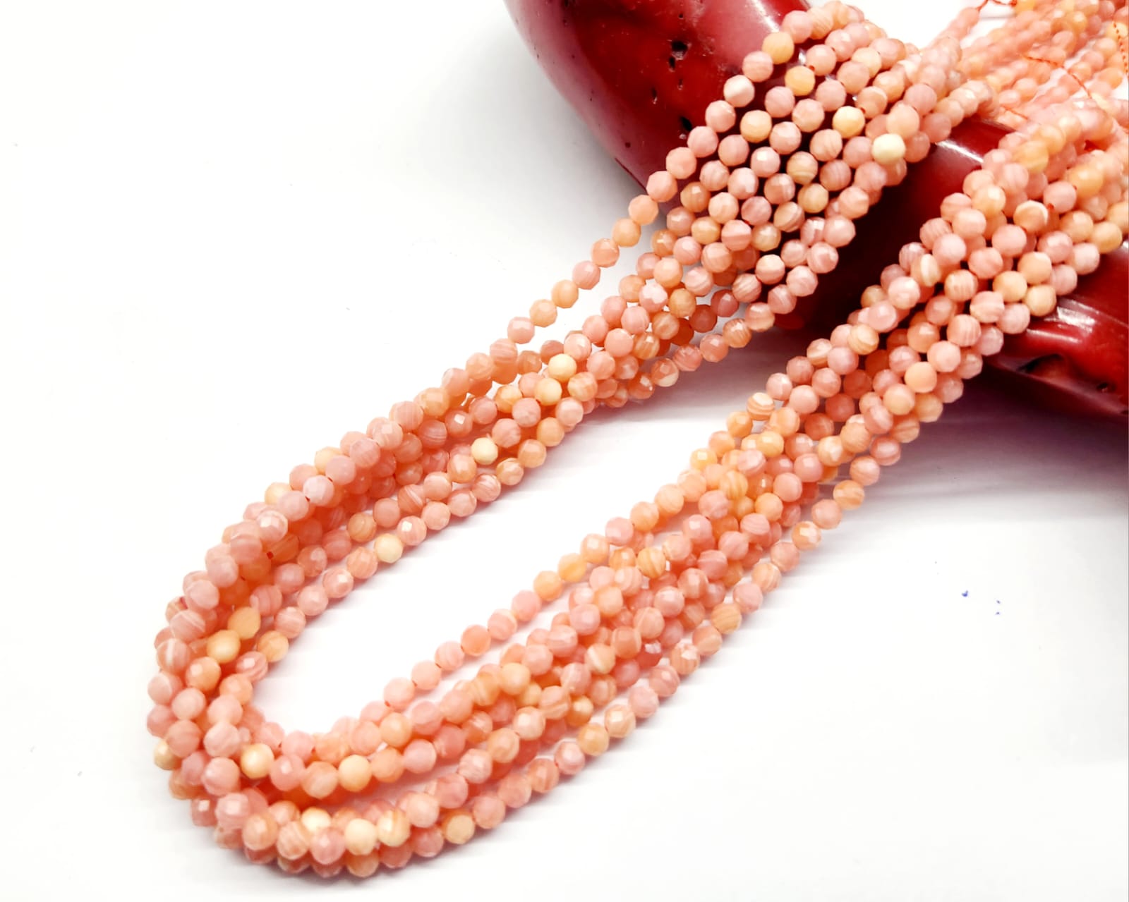 PIEDRA MINI FACETADA | CONCHA DE NACAR DAMASCO | 3.1MM | co.5 ...