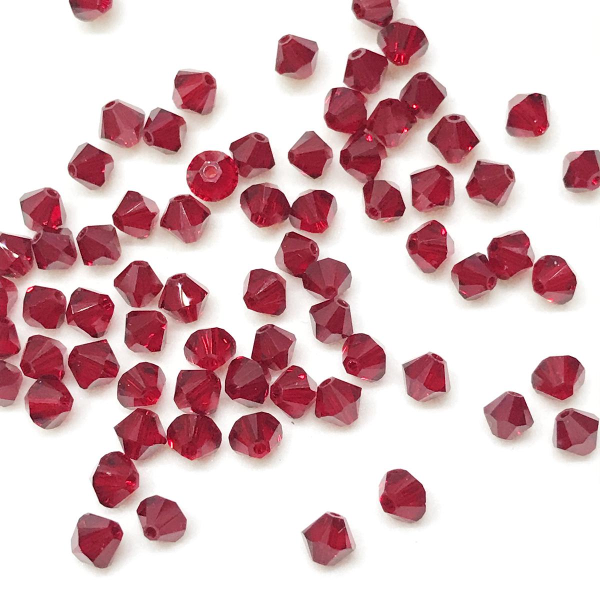 Bead Swarovski Crystals | 4mm | C1 ST #208 | 25u | Rojo Oscuro ...