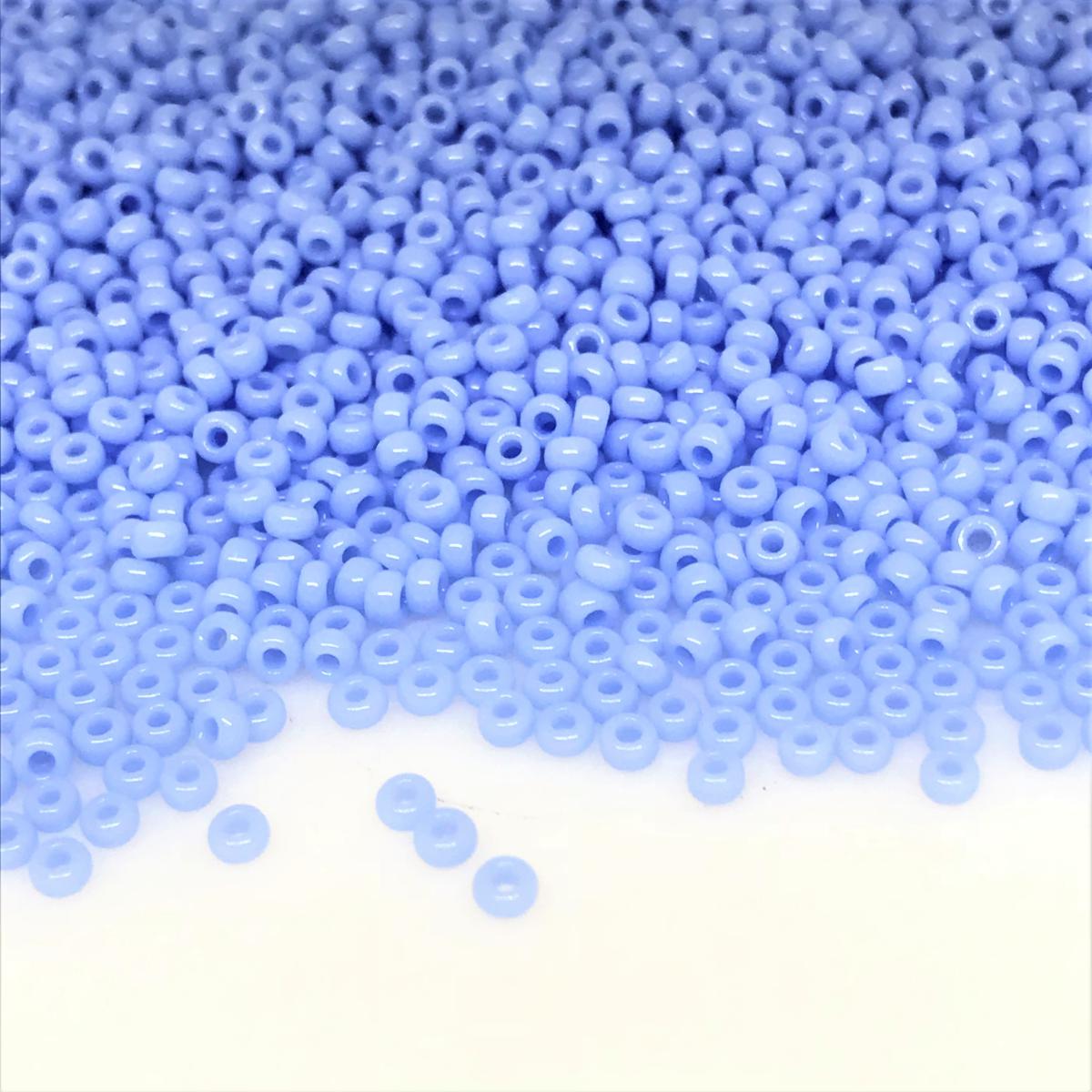 Miyuki Round Rocailles 11/0 | 494RR | Opaque Lavanda | c13 – CrystalStone