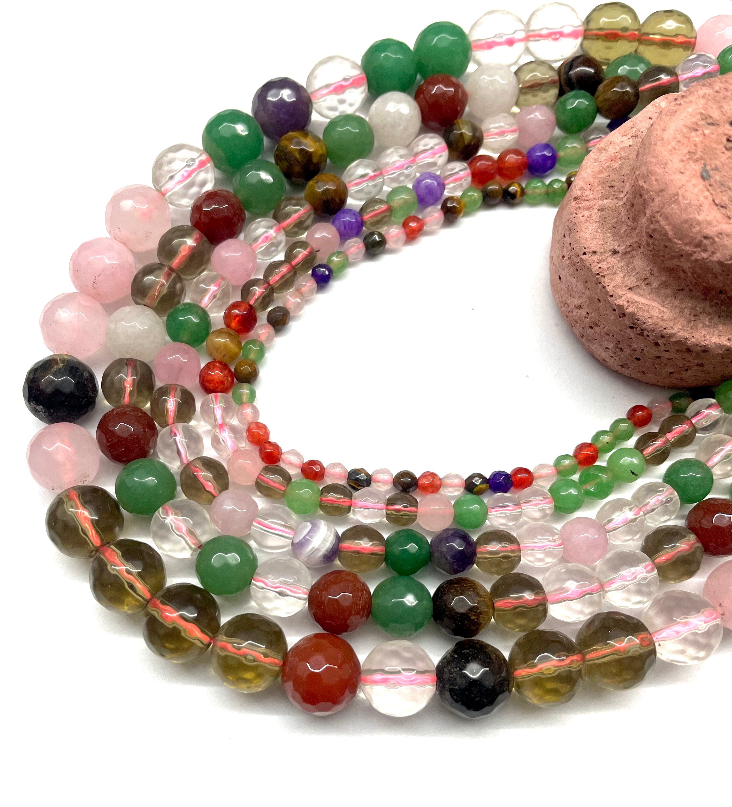 PIEDRA MIX CLARA | FACETADA | 12MM – CrystalStone
