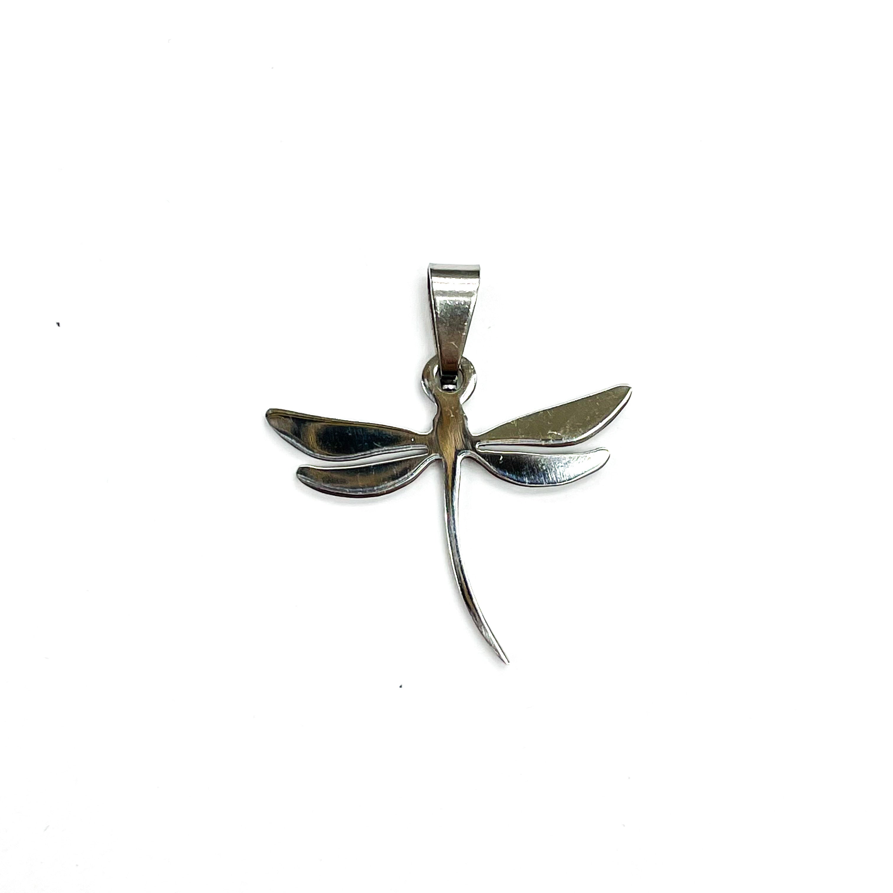 COLGANTE ACERO | LIBELULA | 22MM | PLATEADO | (C6-60CA) – CrystalStone