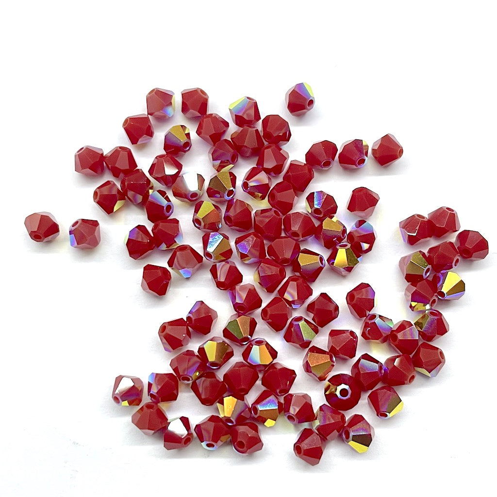 Bead Swarovski Crystals | 4mm | C5 SmT #396 | 25u | Rojo op – CrystalStone