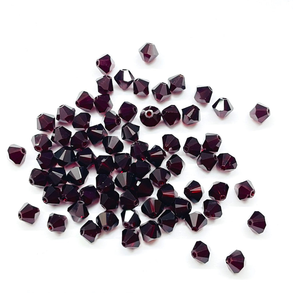Bead Swarovski Crystals | 4mm | C3 ST #241 | 25u | Rojo Extra Oscuro ...