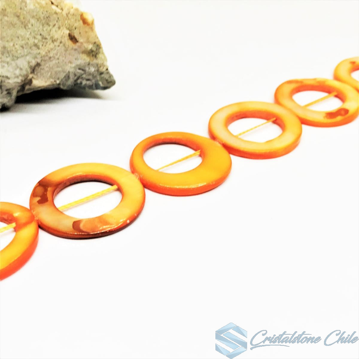 DONA DE NACAR | 15MM | NARANJA (9-35X) – CrystalStone