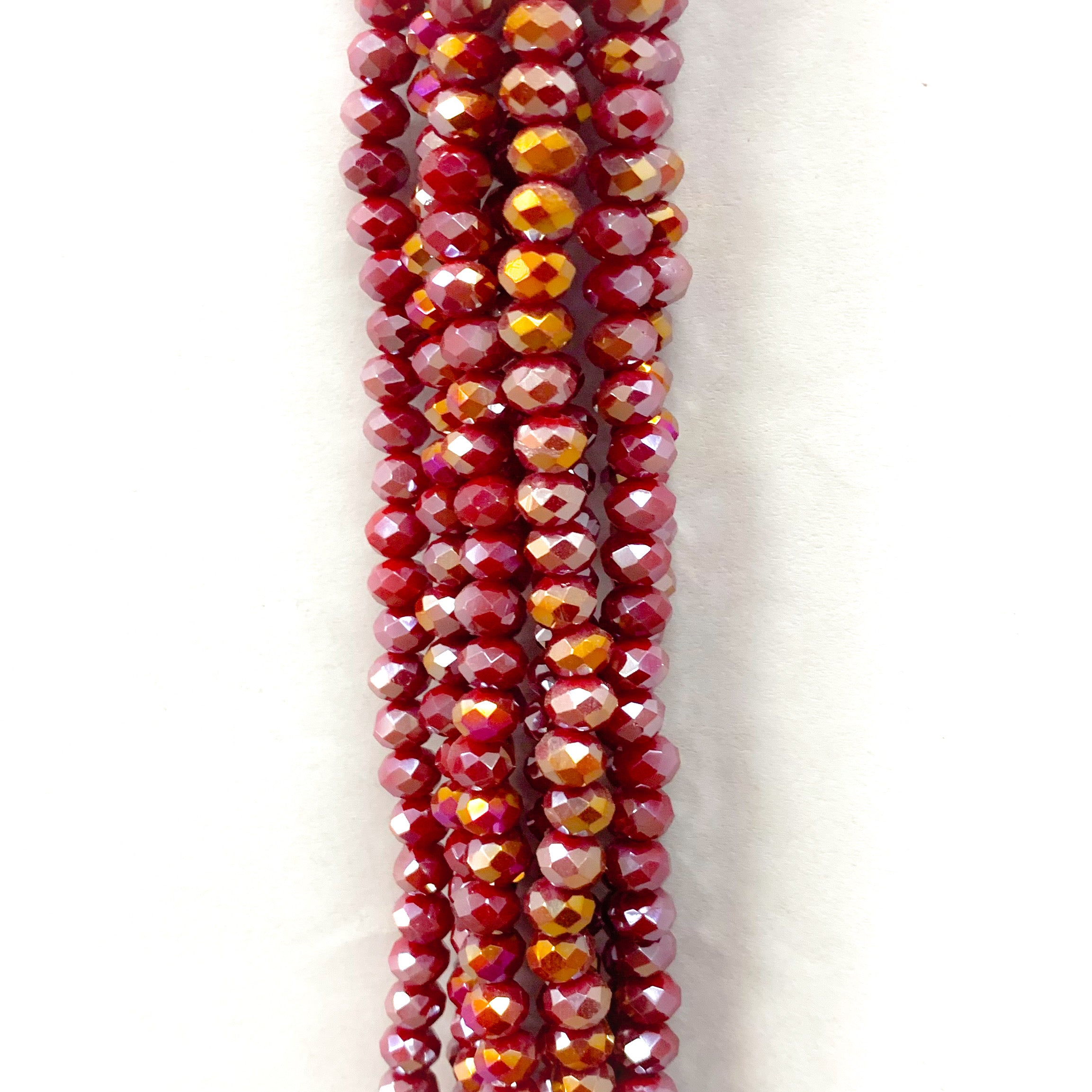 Cristal chato | 6 mm | Rojo matte tornasol 29 – CrystalStone