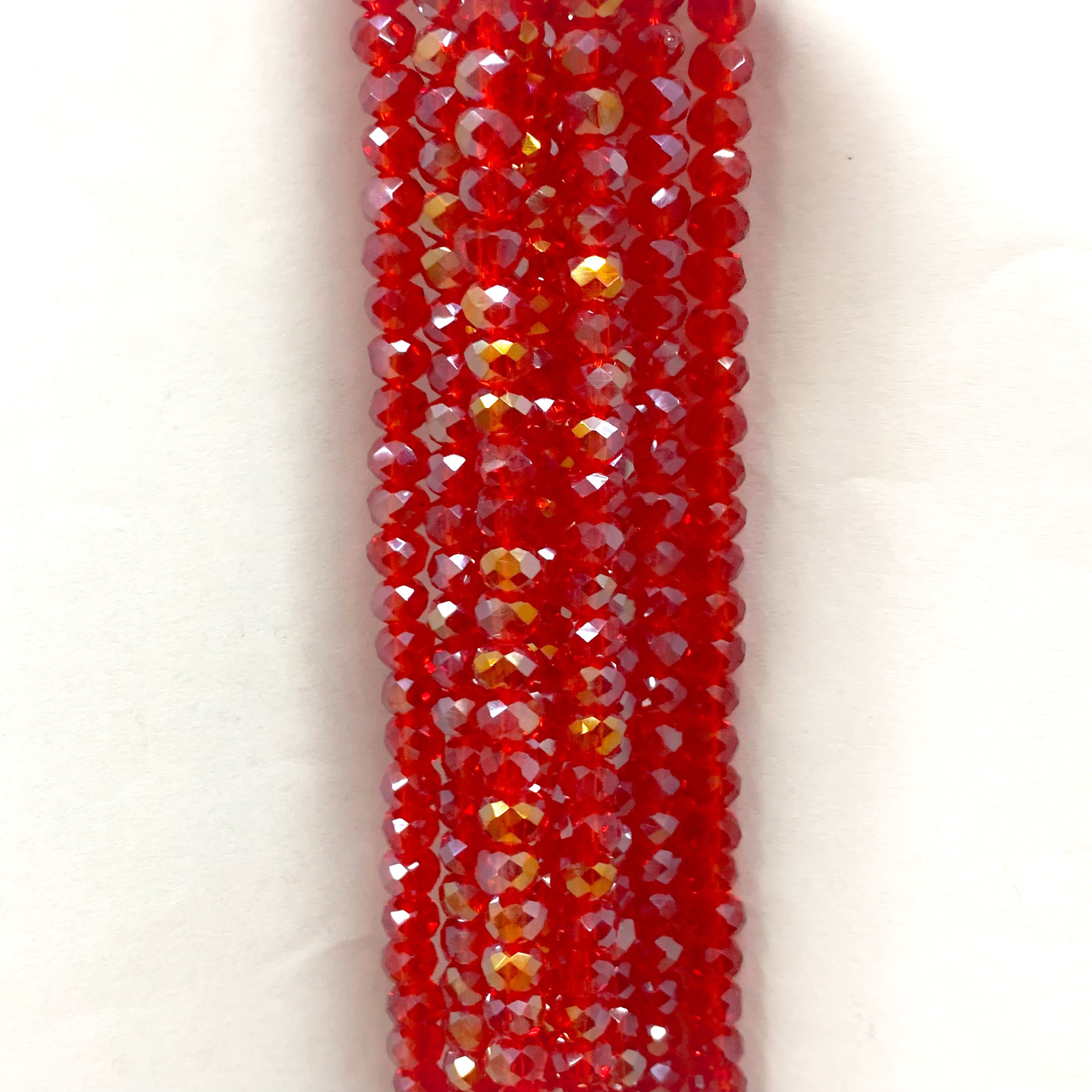 Cristal chato | 6 mm | Rojo claro traslucido tornasol 26 – CrystalStone