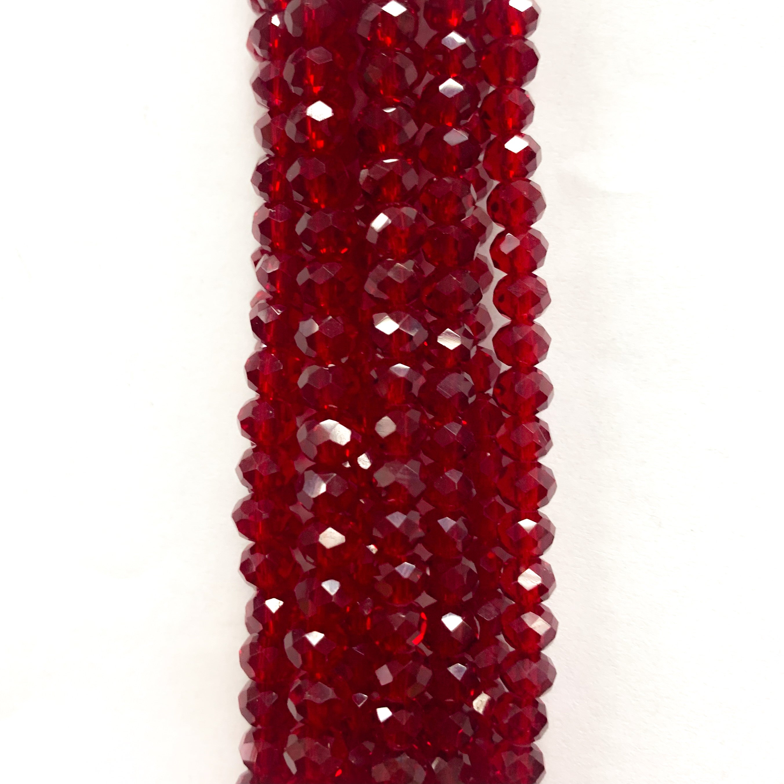 Cristal chato | 6 mm | Rojo Oscuro Traslucido 35 – CrystalStone