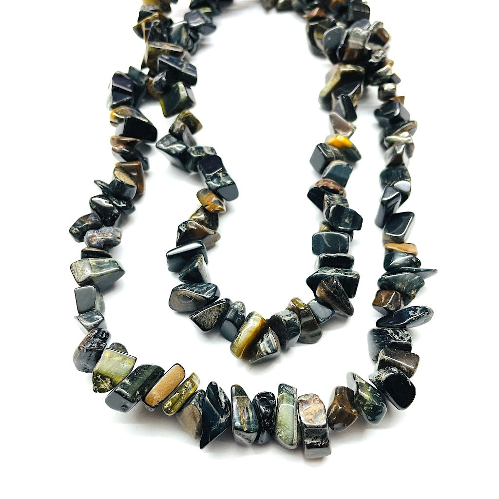 Chips Grande Piedra Natural | Ojo de Halcon (19-10A) – CrystalStone