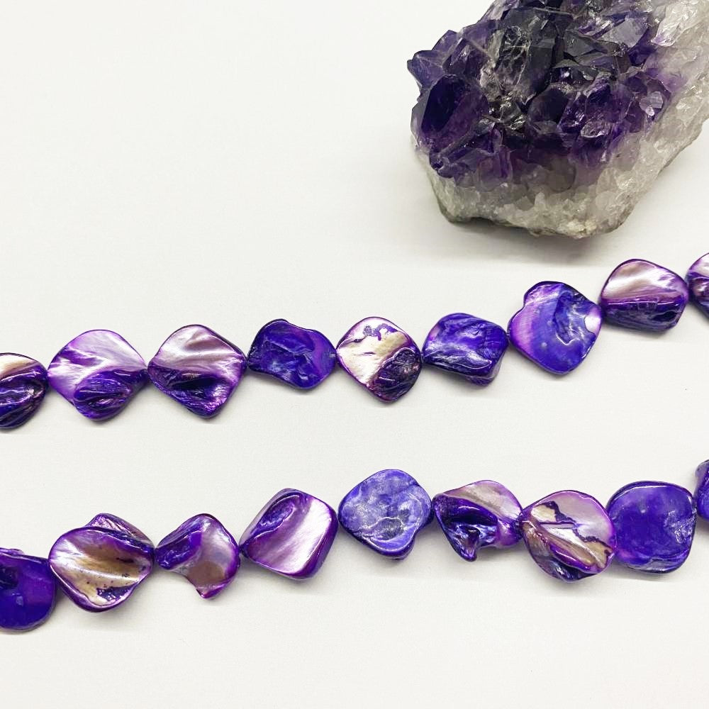 CONCHA IRREGULAR NACAR | 20MM APROX | MORADO (9-40W) – CrystalStone